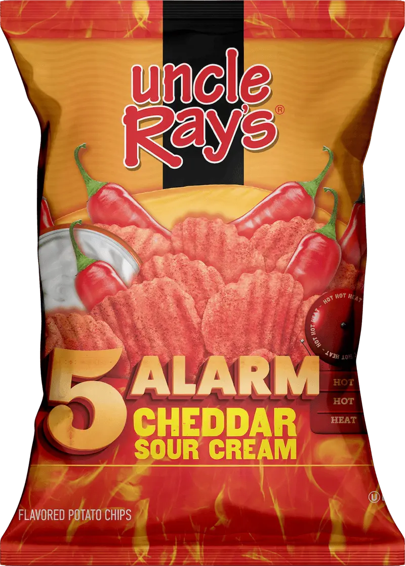 Uncle Ray's 5 Alarm Cheddar & Sour Cream Potato Chips